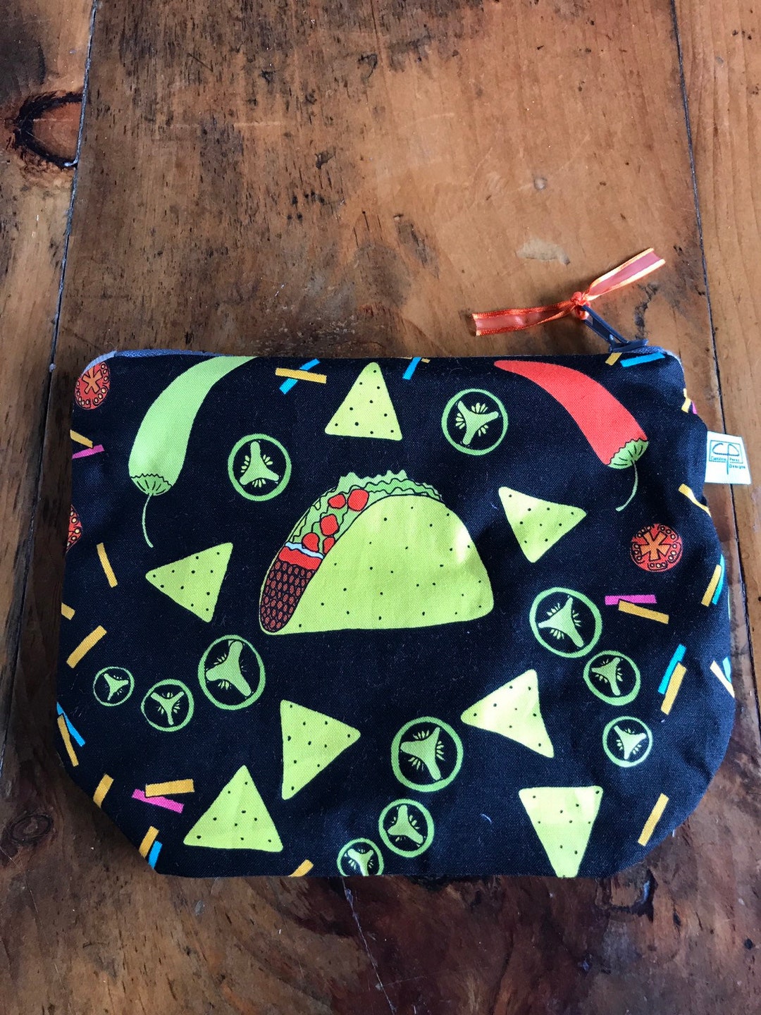 Taco Lover Makeup Bag Mexican Inspired Makeup Bag Phone - Etsy