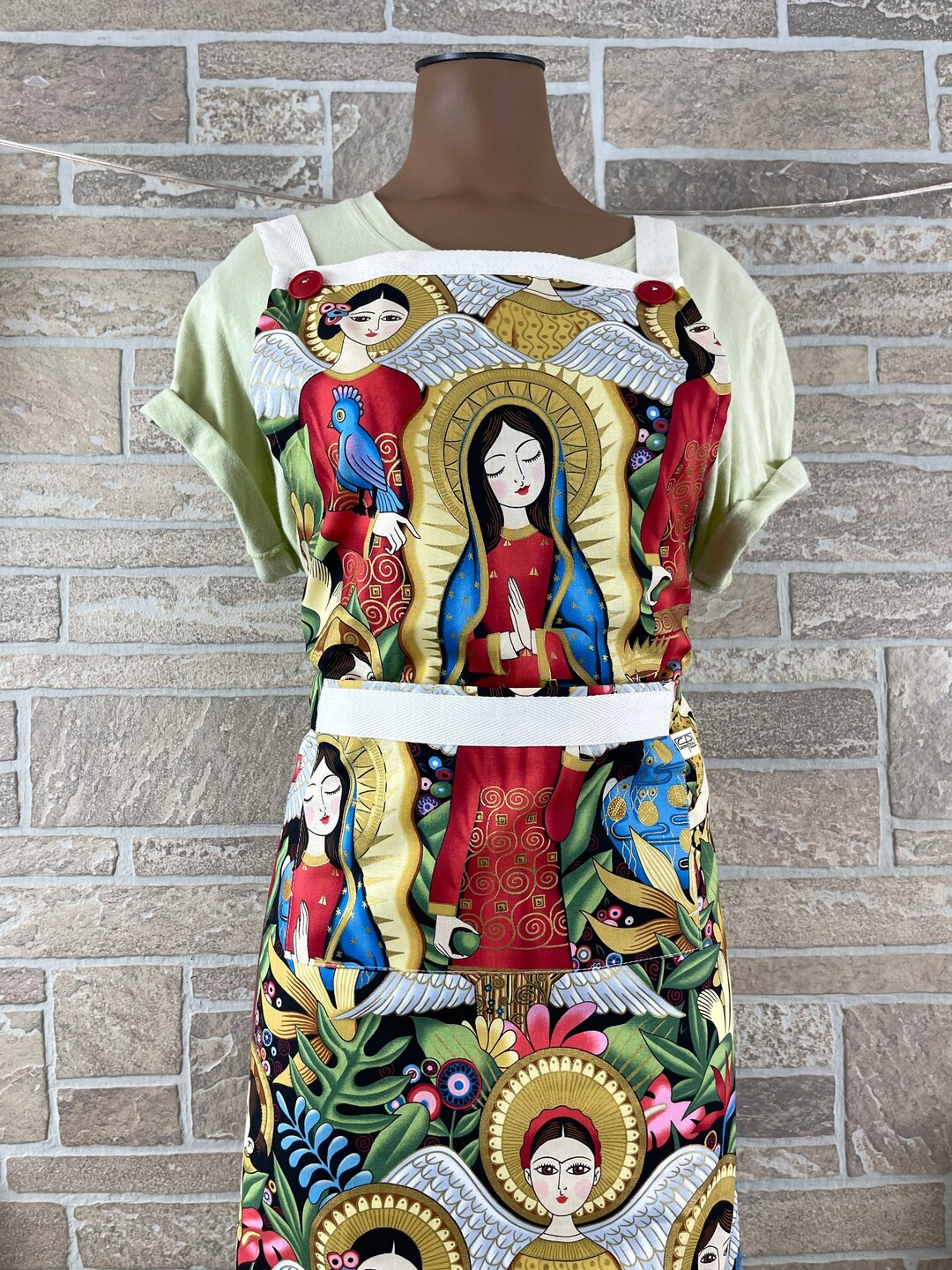 Virgin Apron, Chef Apron, Angels Apron, Virgen Maria Apron, Mexican ...