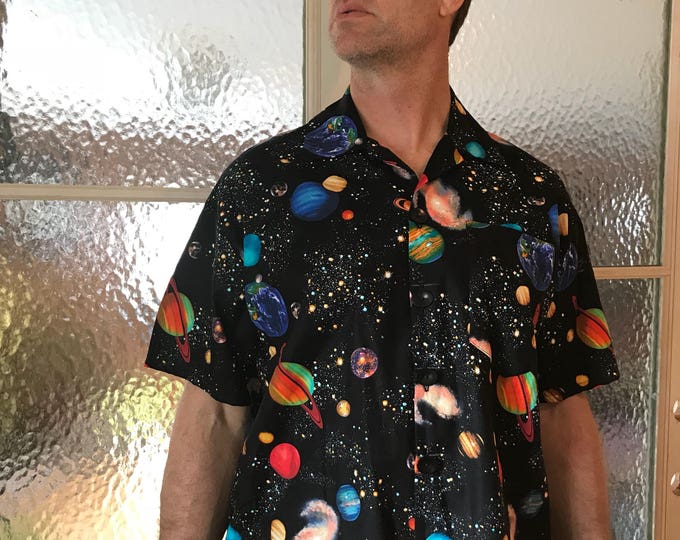 Planets Hawaiian Shirt Astronomers Shirt Astronomy Lover - Etsy