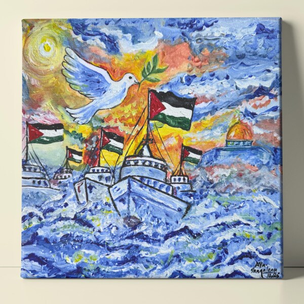 Gaza Art Canvas - Etsy