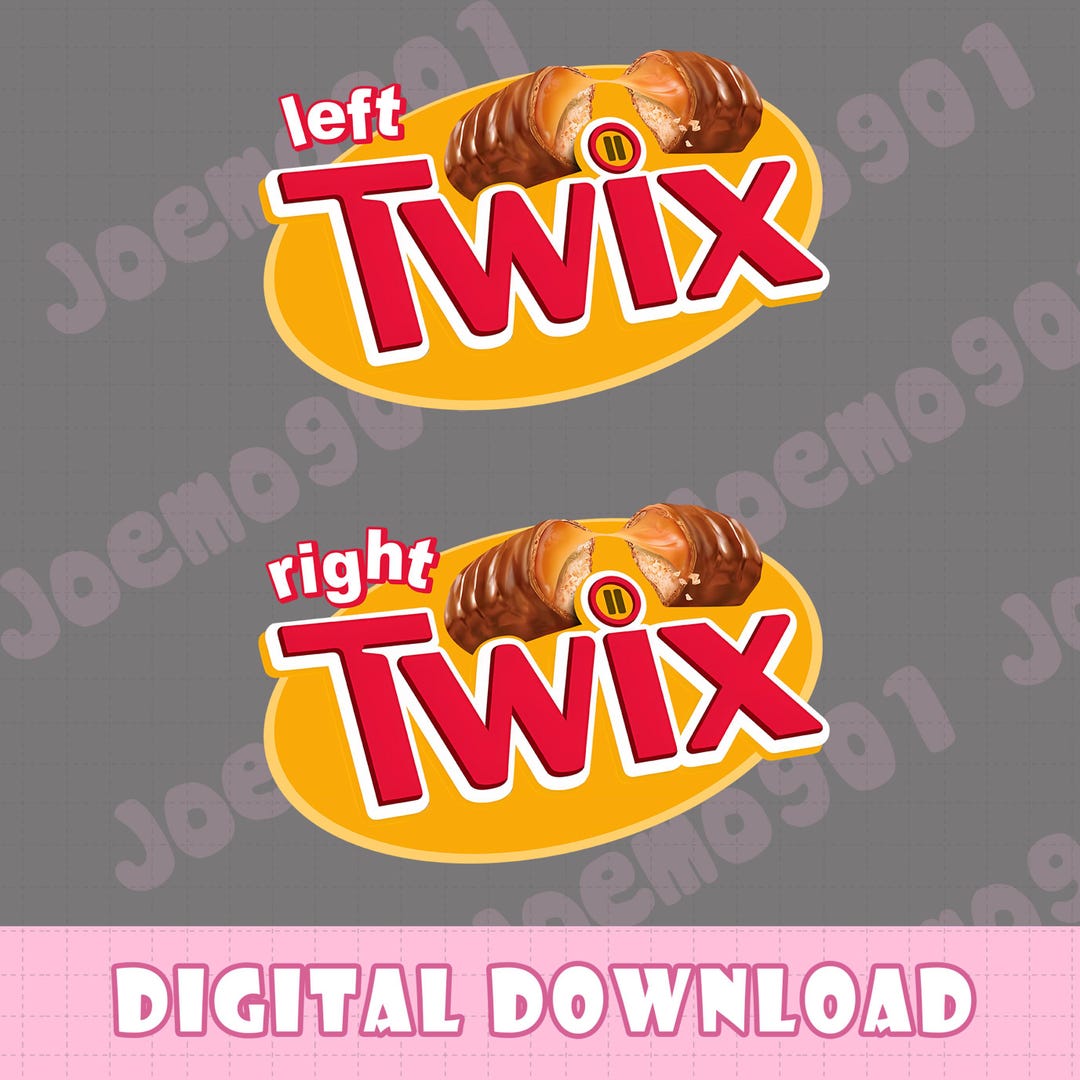 Couple Twix Halloween PNG Bundle, Left & Right Candy Costume Png, Candy ...