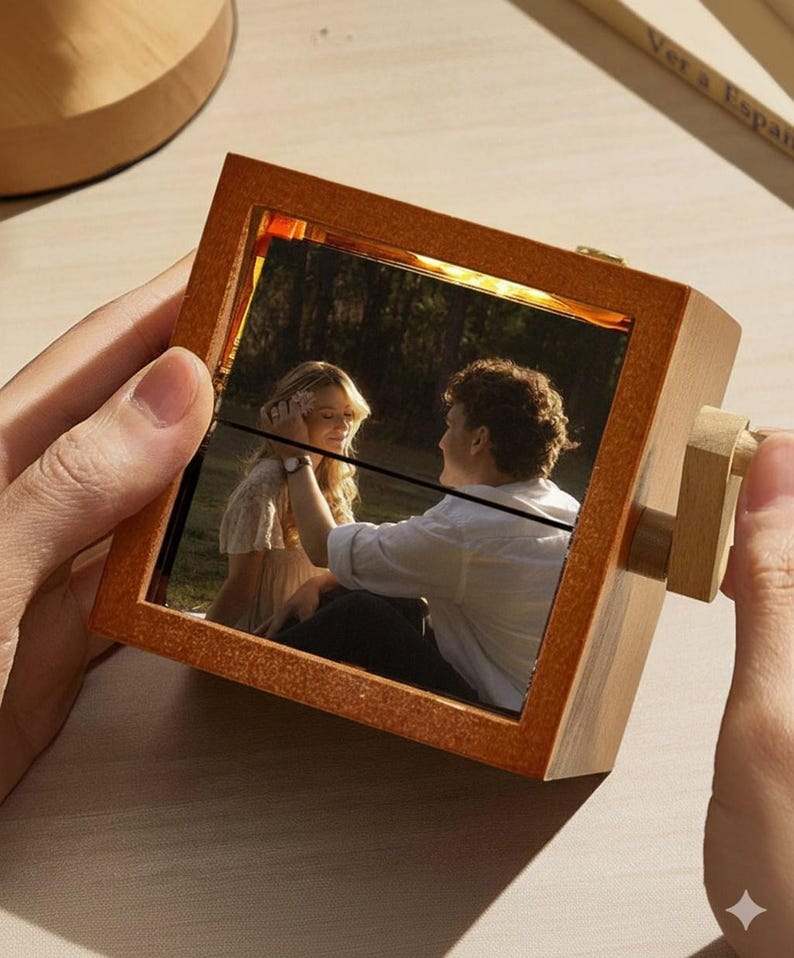 Personalized Photo Flipbook Frame With Photo, Anniversary Gift Idea ...