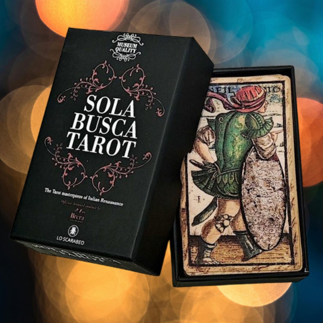 Sola Busca Tarot Deck in Rigid Box 78PCS | Vintage Tarot Cards - Etsy
