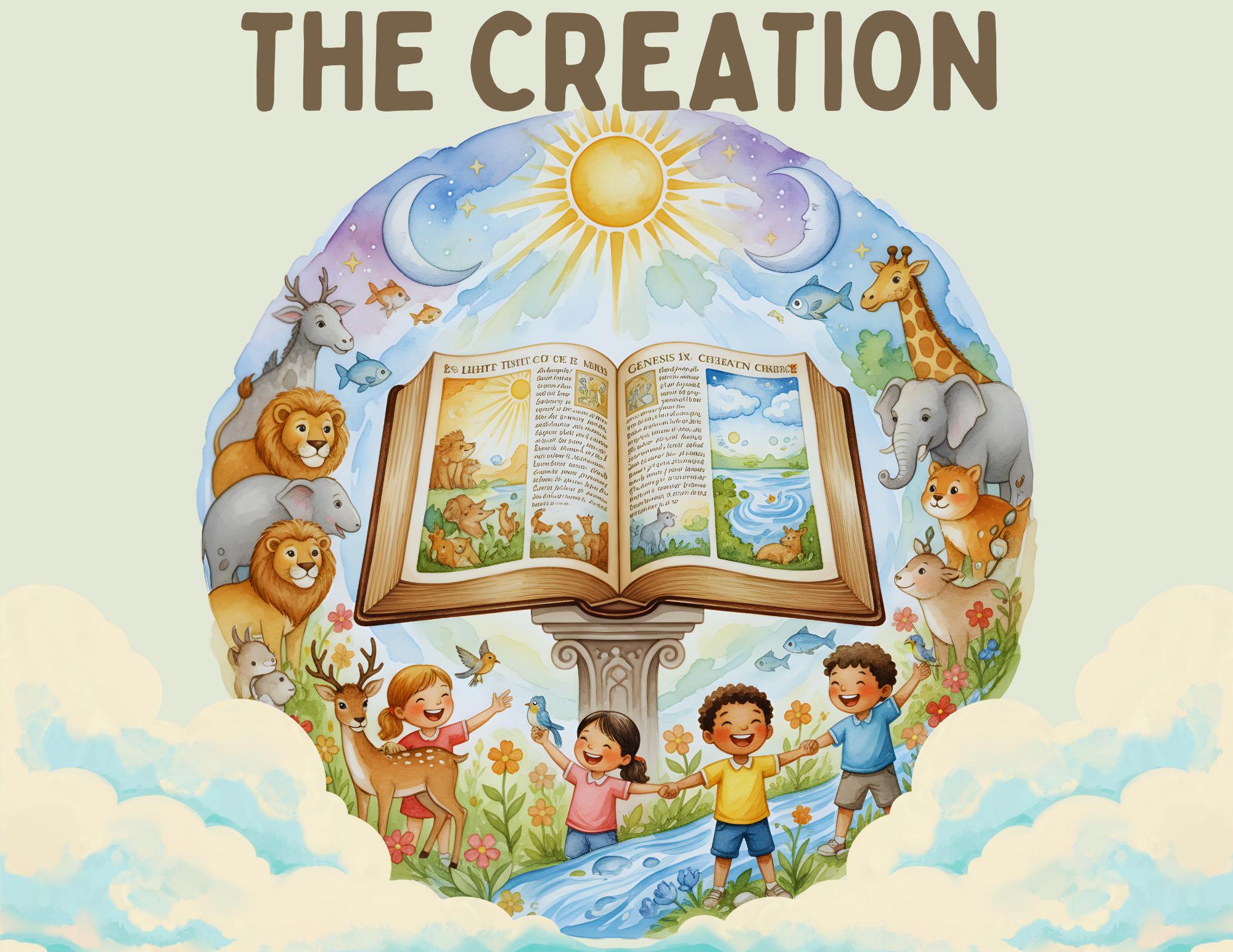 7 Days of Creation Activity Book | Bible Story, Coloring Pages (PDF) - Etsy