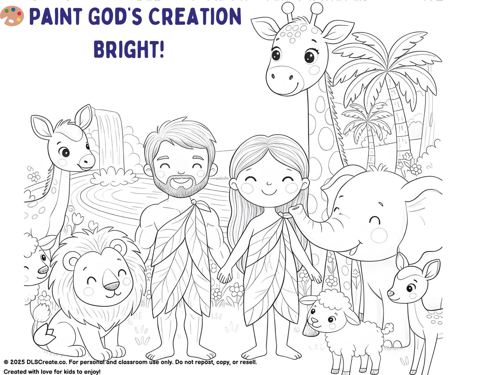 7 Days of Creation Activity Book | Bible Story, Coloring Pages (PDF) - Etsy