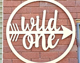 Wild One 1st Birthday Sign - Etsy Australia