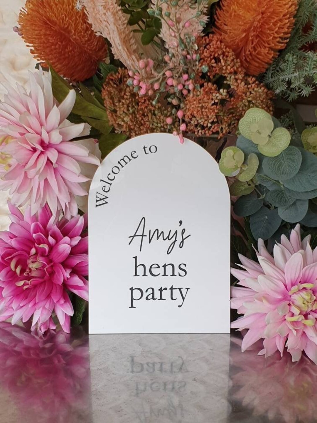 Hens Party Welcome Sign Acrylic Table Sign Bridal Shower - Etsy