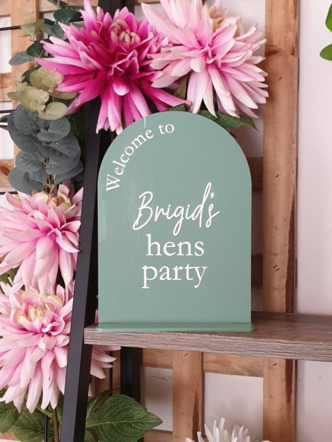 Hens Party Welcome Sign, Acrylic Table Sign, Bridal Shower Sign, Hens ...