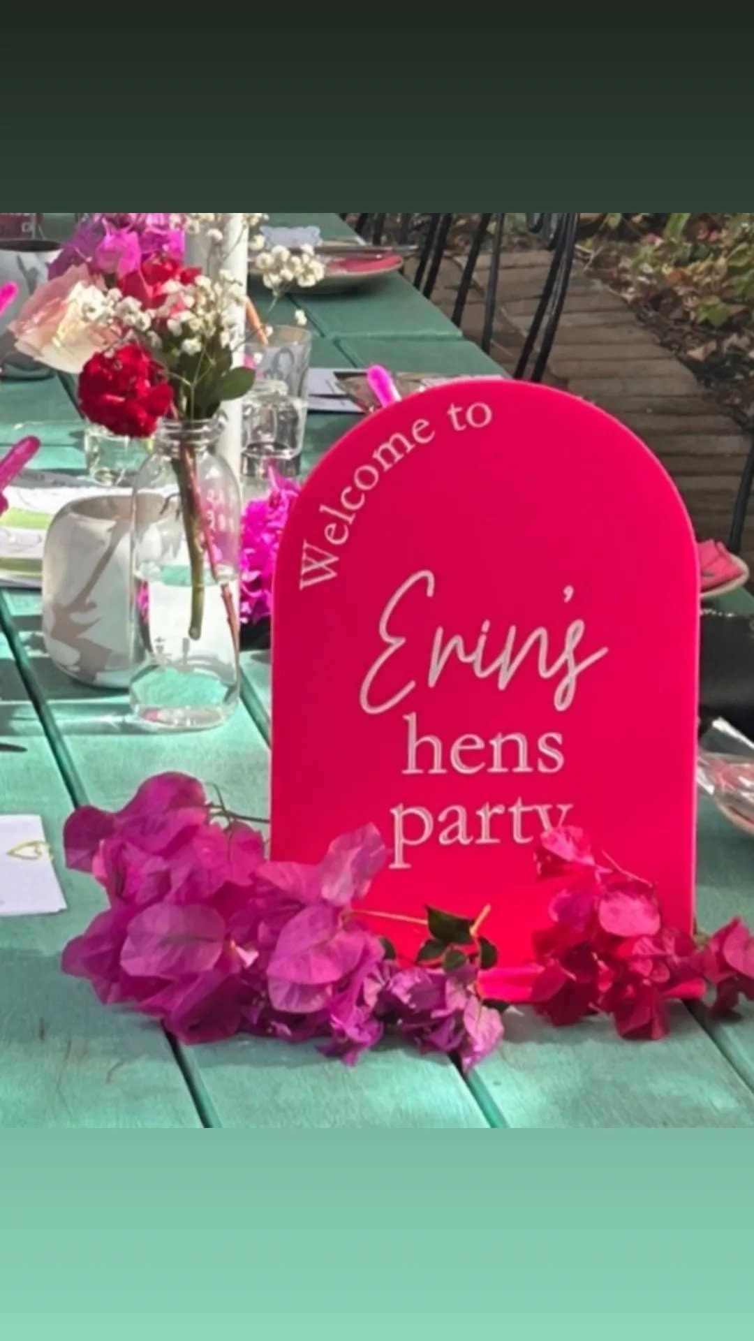 Hens Party Welcome Sign Acrylic Table Sign Bridal Shower - Etsy