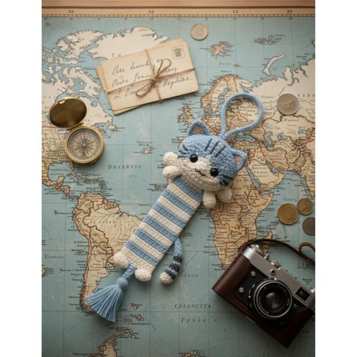 Crochet Cat Bookmark Pattern PDF – Cute Amigurumi Cat Page Marker ...
