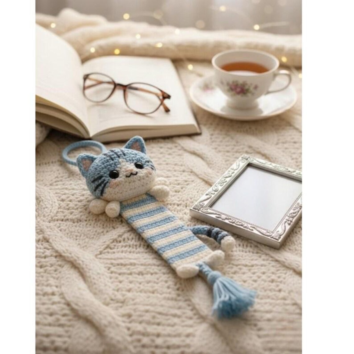 Crochet Cat Bookmark Pattern PDF – Cute Amigurumi Cat Page Marker ...