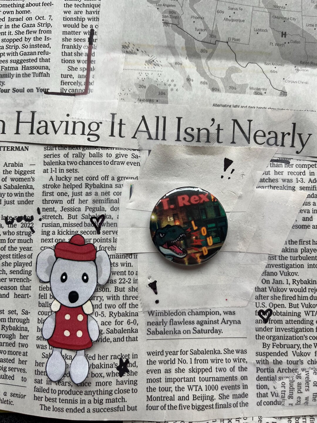 DJO "t. Rex is Loud" Pin - Etsy