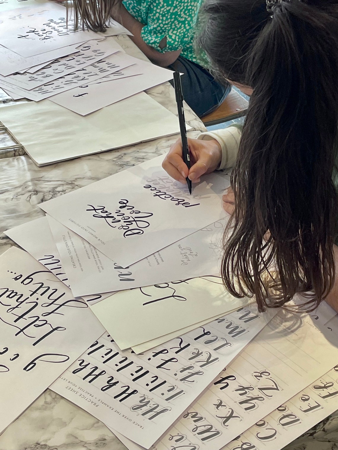 Brush Lettering and Modern Calligraphy Kit Learn at Home - Etsy