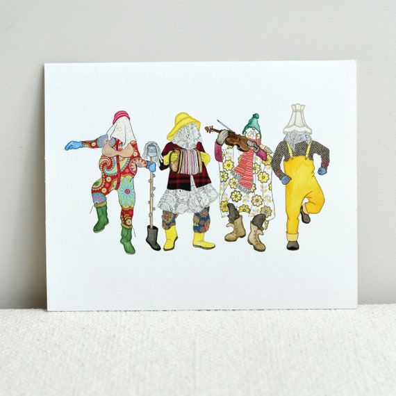 Digital Drawing & Illustration Art & Collectibles The Mummers' Parade ...