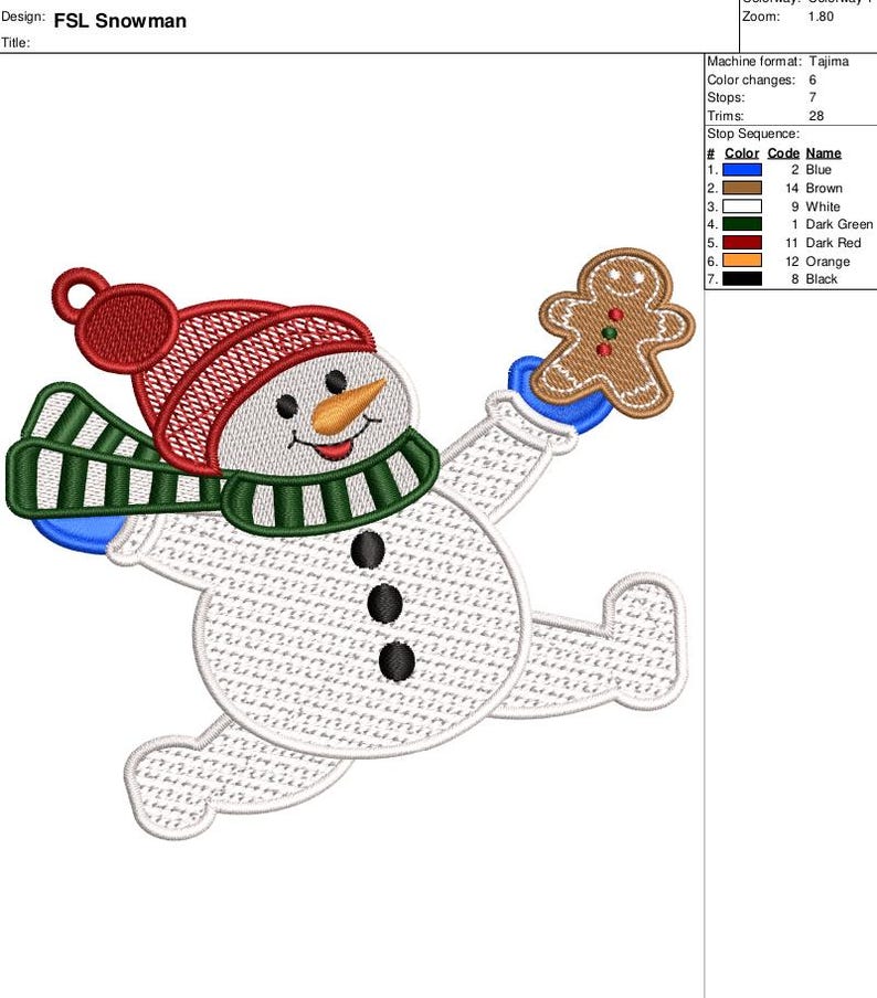 FSL Snowman Embroidery Design: Christmas Ornament, Lace Tree Decoration ...