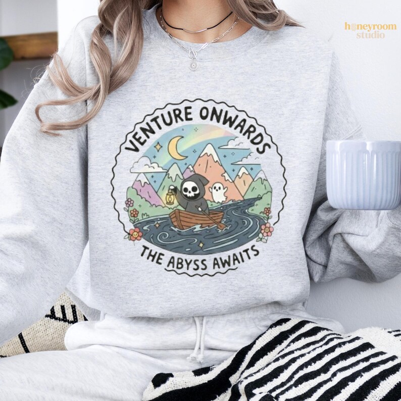 Venture Onwards the Abyss Awaits Sweatshirt | Crewneck - Etsy