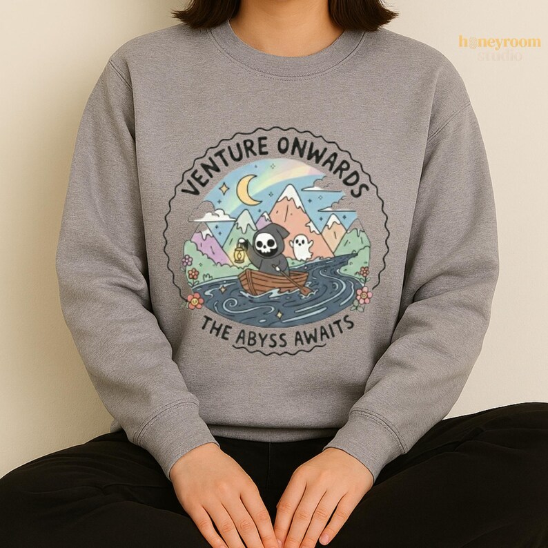 Venture Onwards the Abyss Awaits Sweatshirt | Crewneck - Etsy