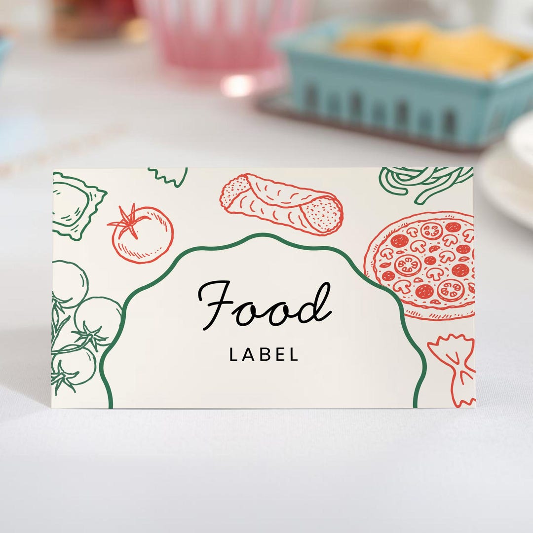 Holy Cannoli Folded Food Labels Editable, Italian First Birthday Decor ...