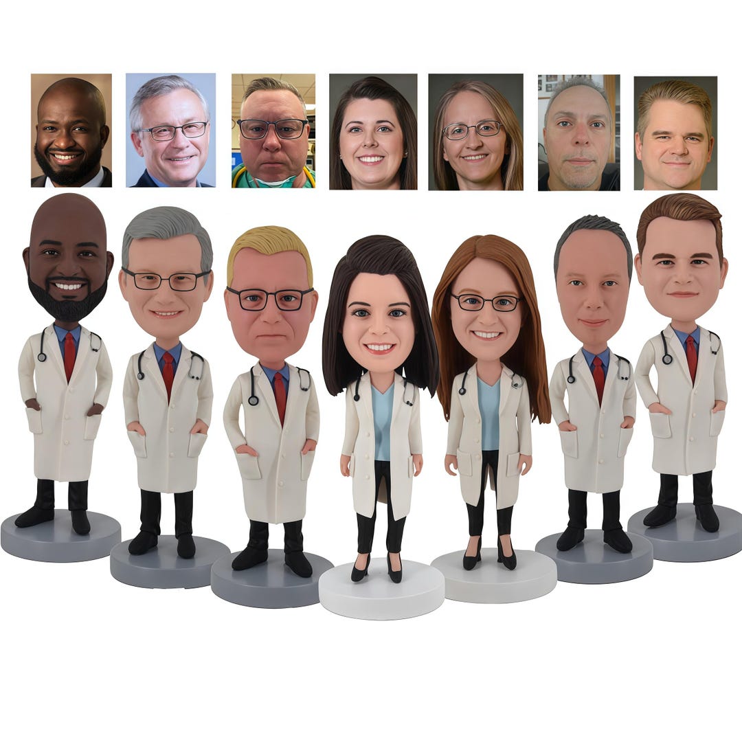 Custom Doctor Bobblehead - Personalized Medical Worker Figurine From ...