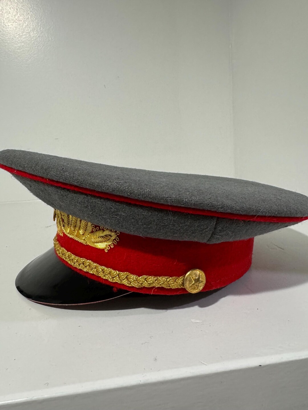 WWII Soviet-style Marshal Parade Visor Cap | Russian Military-inspired ...