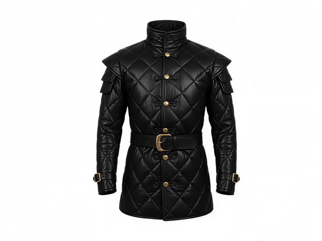 Gothic Medieval Quilted Jacket - Etsy