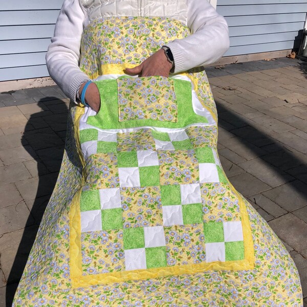 Yellow Lap Quilt - Etsy