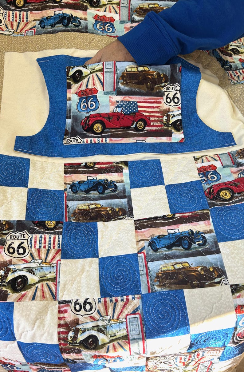 Route 66 Men's Lap Quilt With Pockets - Etsy