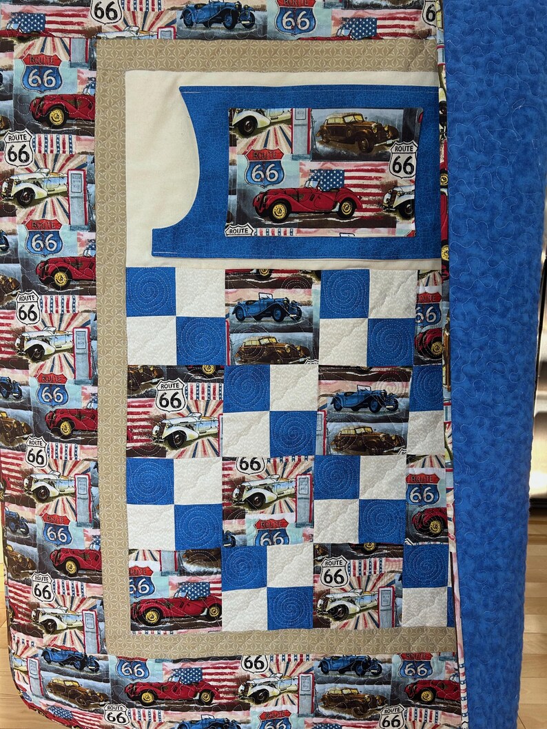 Route 66 Men's Lap Quilt With Pockets - Etsy