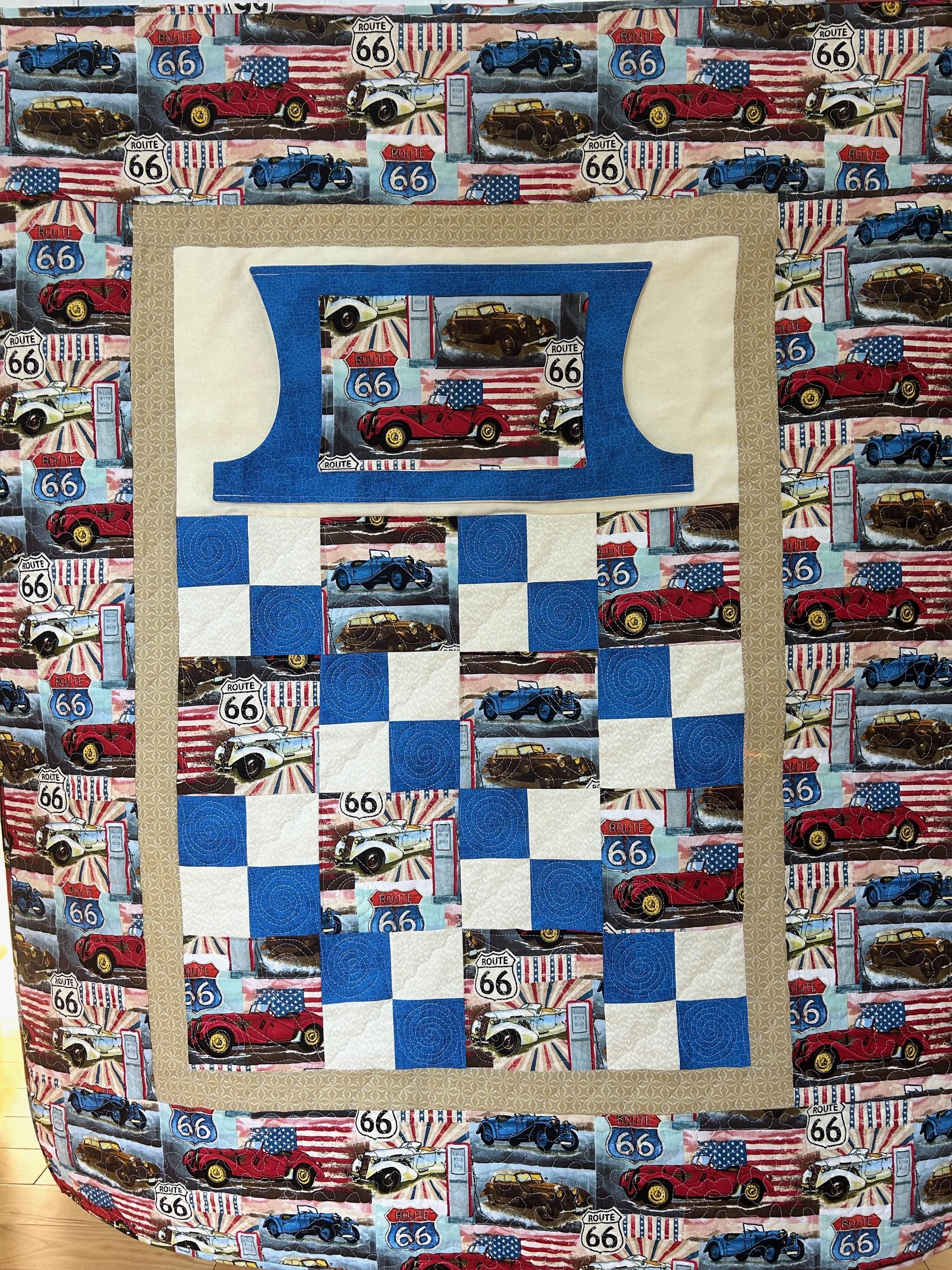 Route 66 Men's Lap Quilt With Pockets - Etsy