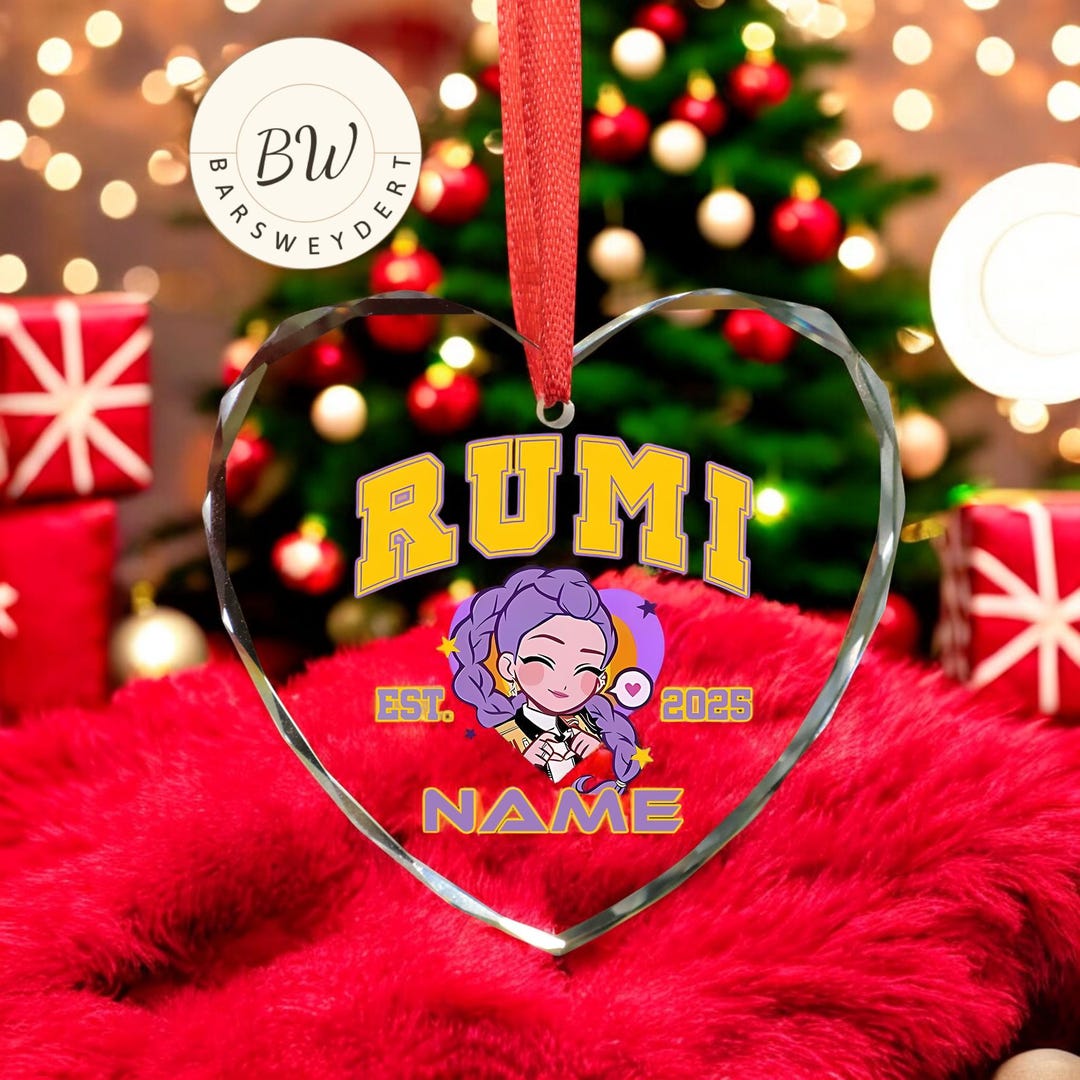 Custom Rumi Ornament 2025 – Personalized Acrylic Huntrix Ornament, Kpop ...