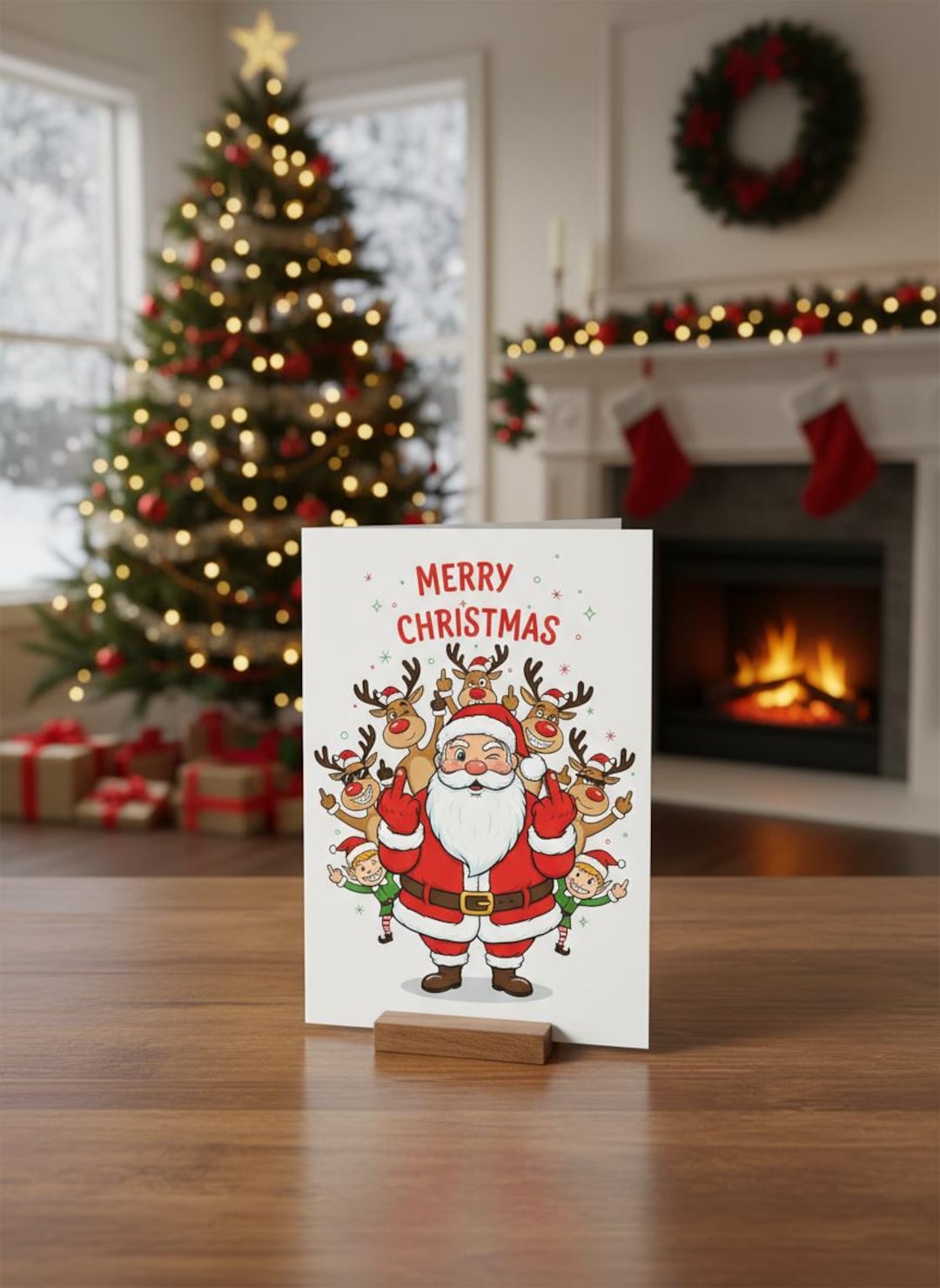 Funny Santa Christmas Card, Adult Humor (digital Download) - Etsy