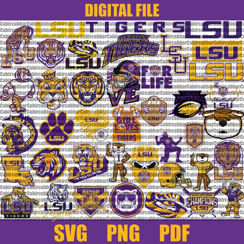 Lsu Logos Png - Etsy