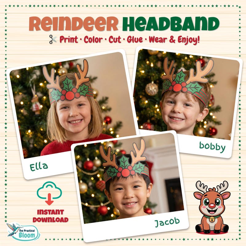 Reindeer Headbands - Etsy