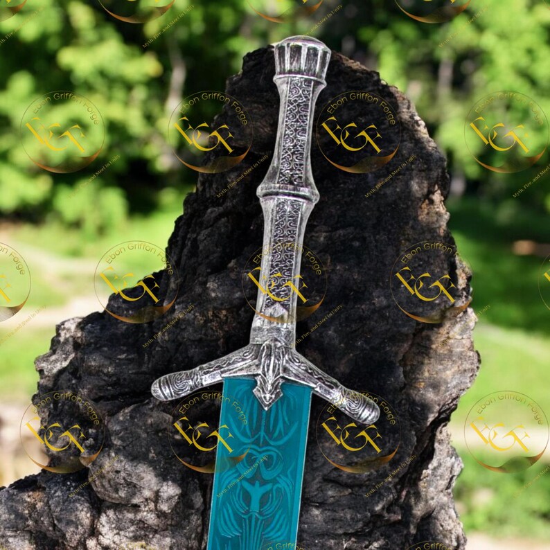 Holy Moonlight Sword Hand-forged Replica Blue Moon Sword – Full Metal ...