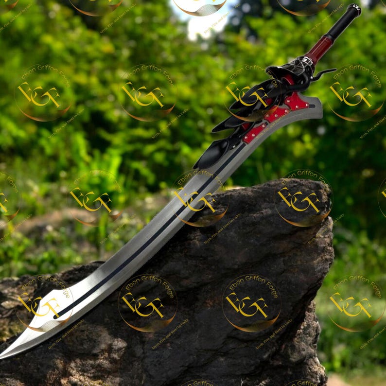 Devil May Cry 5 Nero Red Queen Replica Sword – Steel Rebellion Metal ...