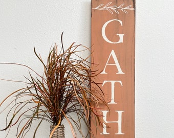 Vertical "gather" Sign - Etsy
