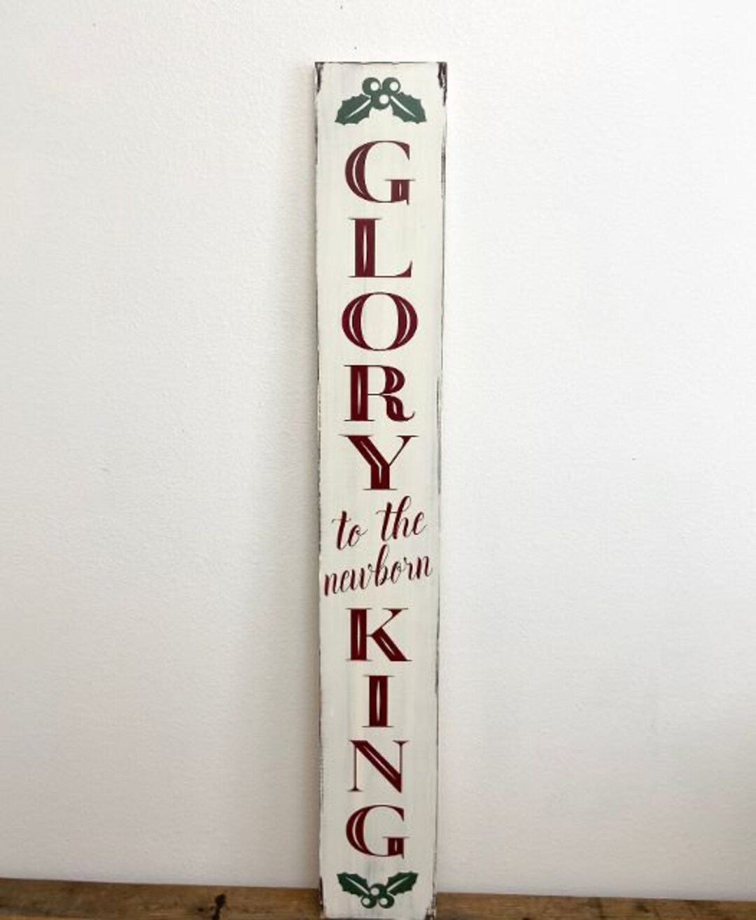 Glory to the Newborn King Christmas Sign - Farmhouse Style Wood Sign ...