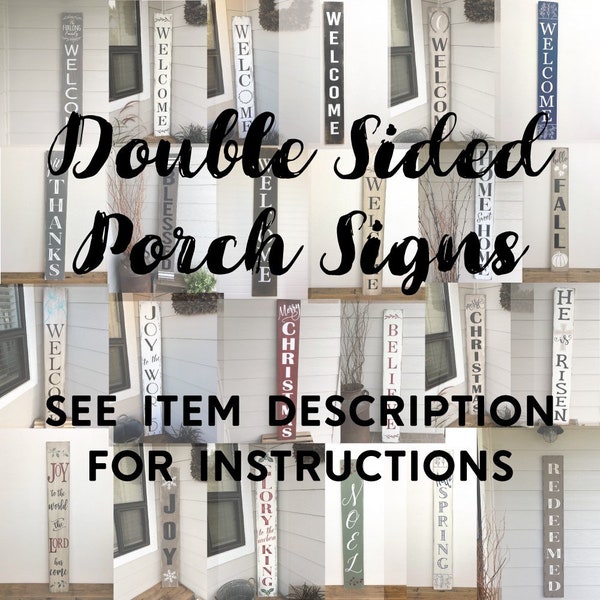 Reversible Porch Sign - Etsy