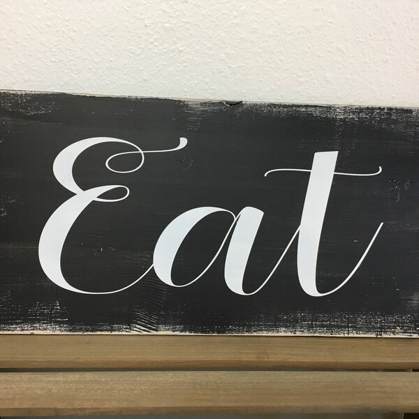 Rustic Eat Sign - Etsy