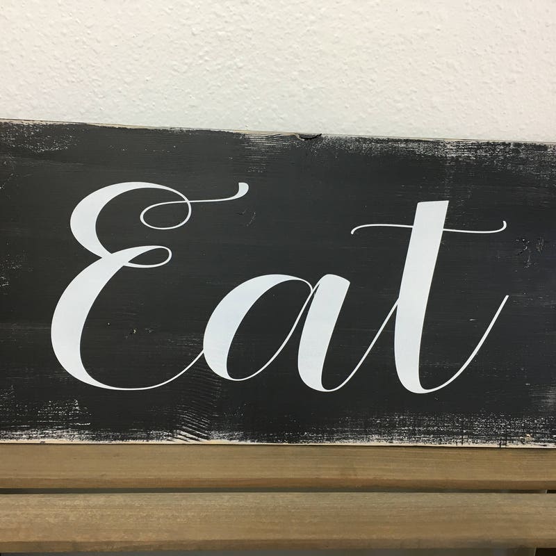Rustic Eat Sign - Etsy