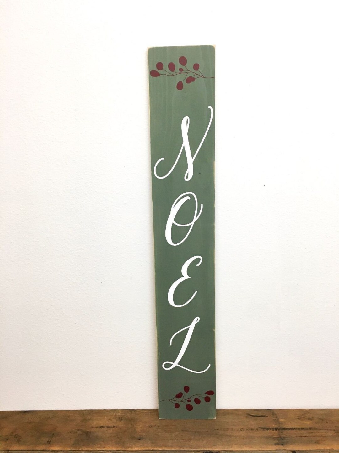 Noel Vertical Sign Rustic Farmhouse Porch Sign Tall Christmas Sign in ...