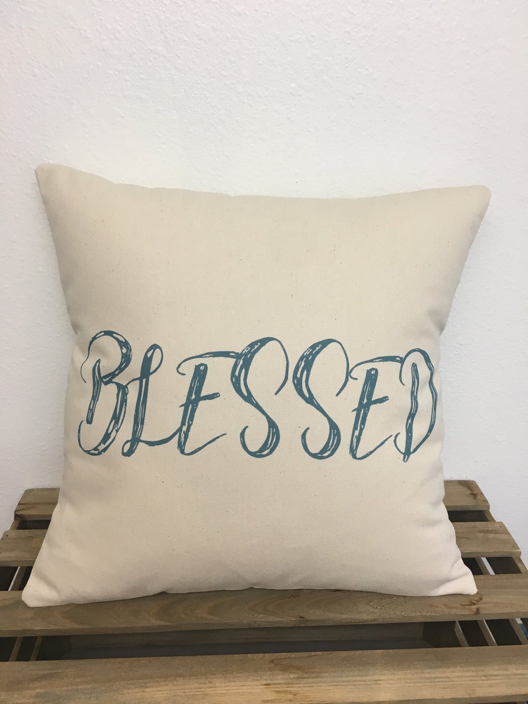 Blessed Pillow, Pillow With Blessed, Farmhouse Style Home Pillow, 12 ...