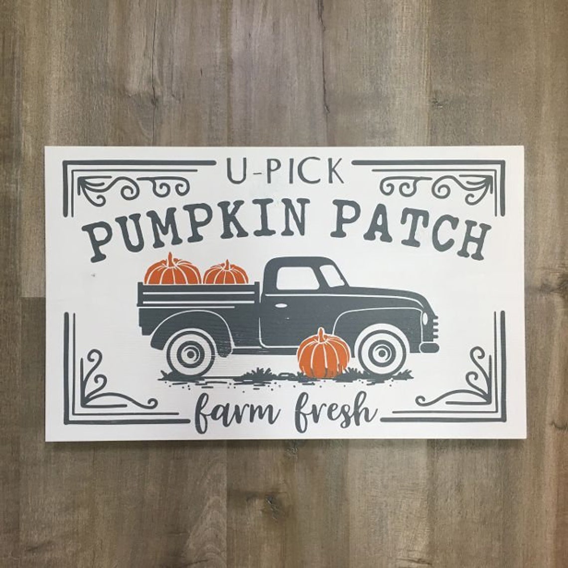 U Pick Pumpkin Patch Sign Fall Pumpkin Sign Vintage Truck - Etsy