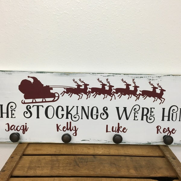 Stocking Sign - Etsy