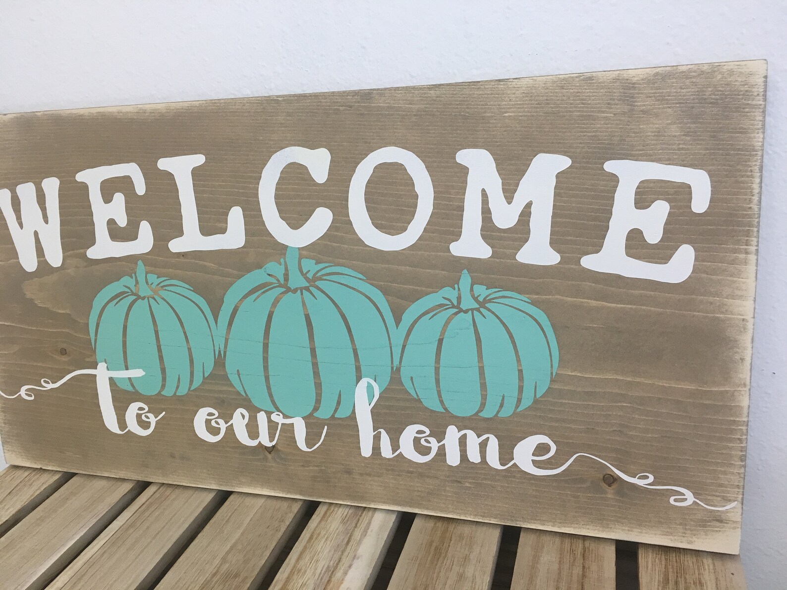 Fall Welcome Sign Fall Pumpkin Sign Welcome to Our Home | Etsy