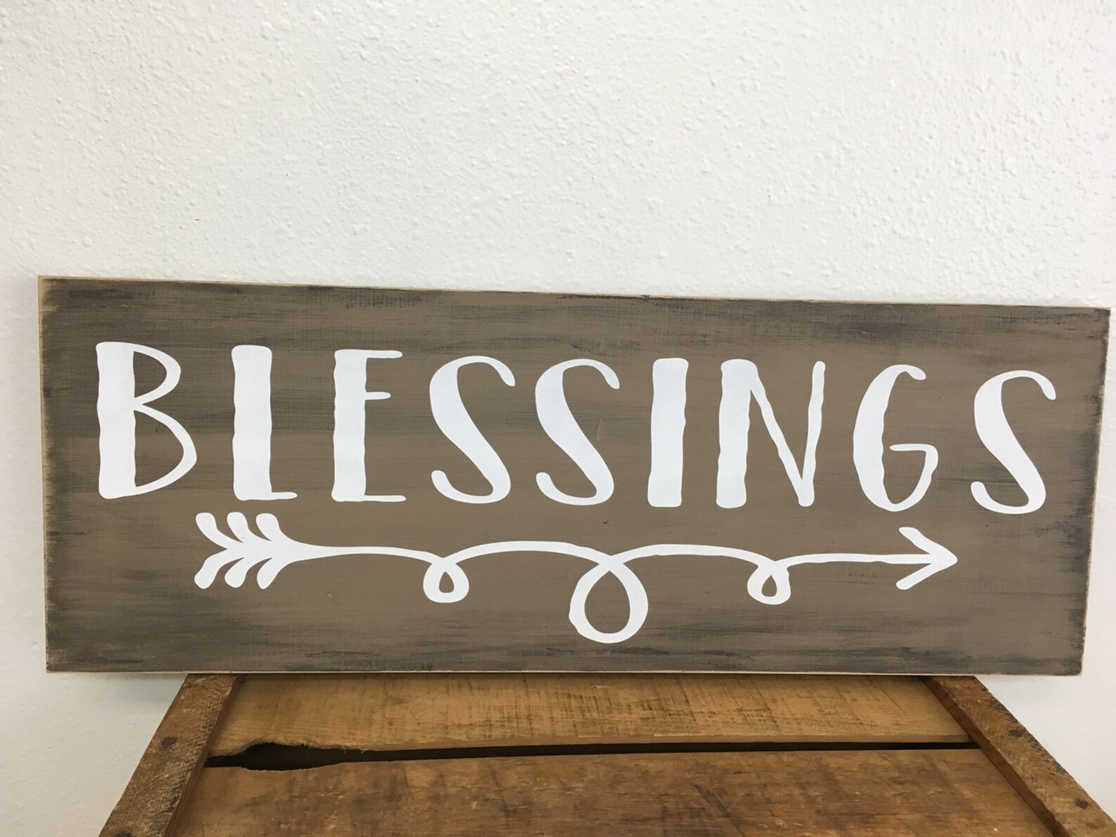 Blessings Sign With Arrow and Farmhouse Inspired Farmhouse | Etsy