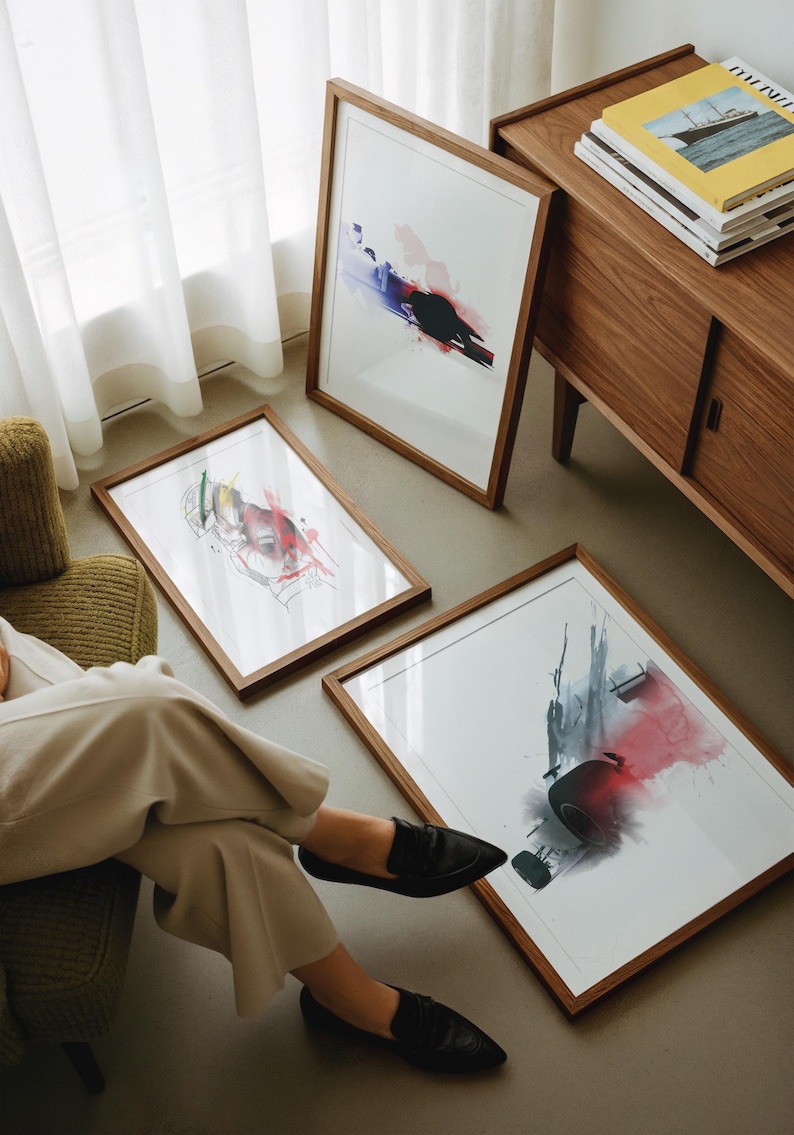 Formula 1 Car Poster, F1 Racetrack Wall Art (digital Download) - Etsy