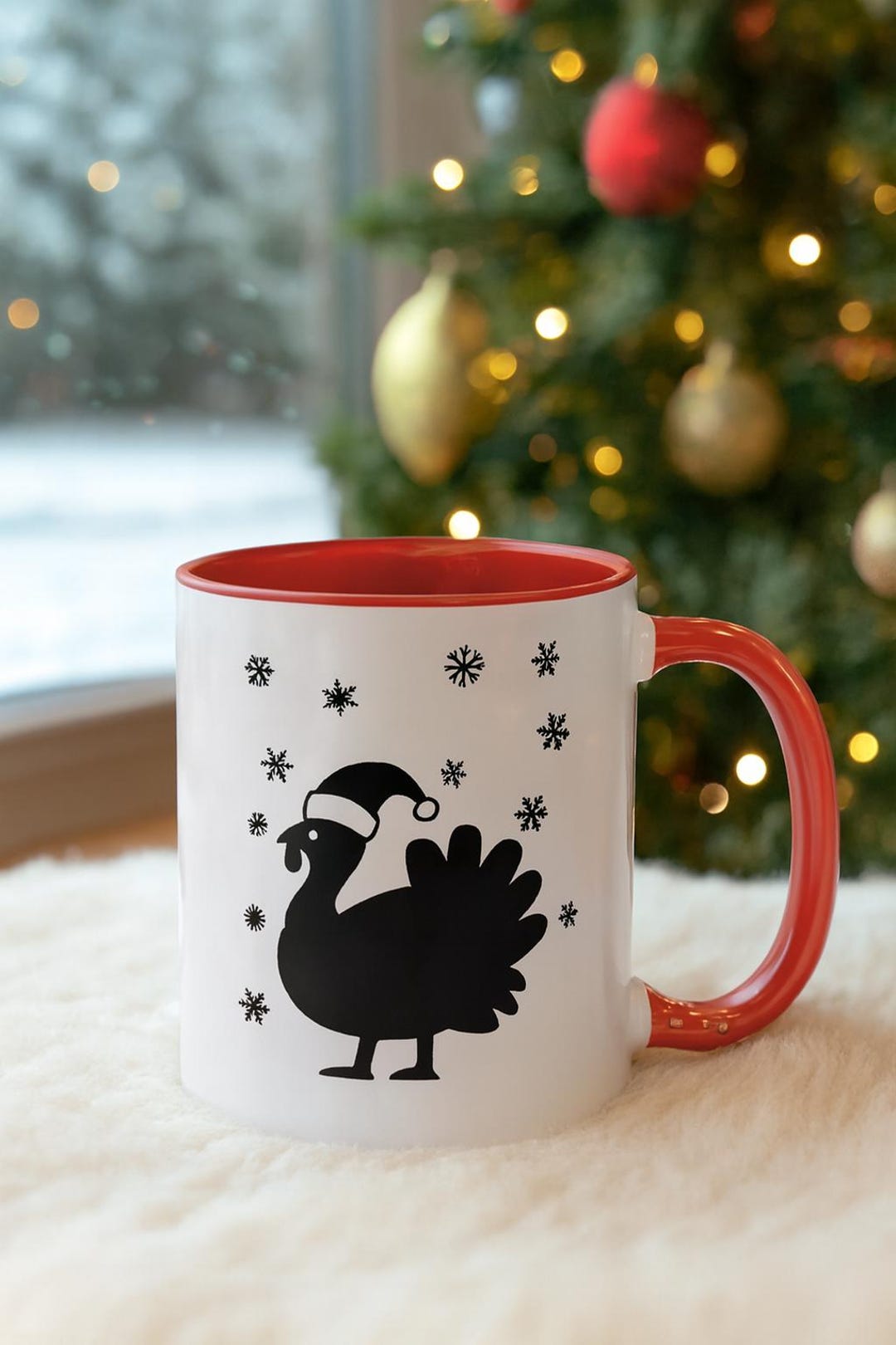 Festive Turkey Coffee Mug, Holiday Drinkware, Christmas Gift - Etsy