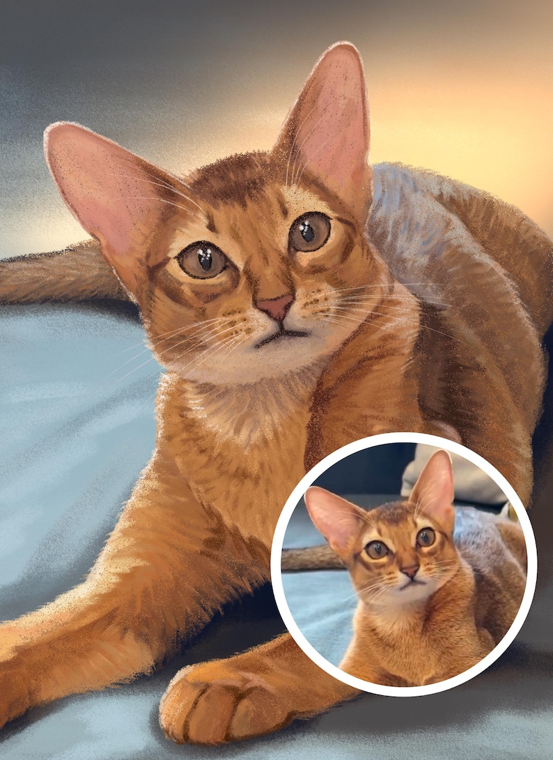 Custom Dog Portrait Digital NOT AI | Hand Drawn Pet Art From Photo ...