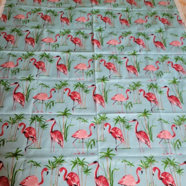 Flamingo Print Fabric - Etsy